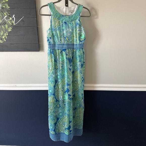 Sandra Darren | Dresses | Sandra Darren Paisley Maxi Dress | Poshmark